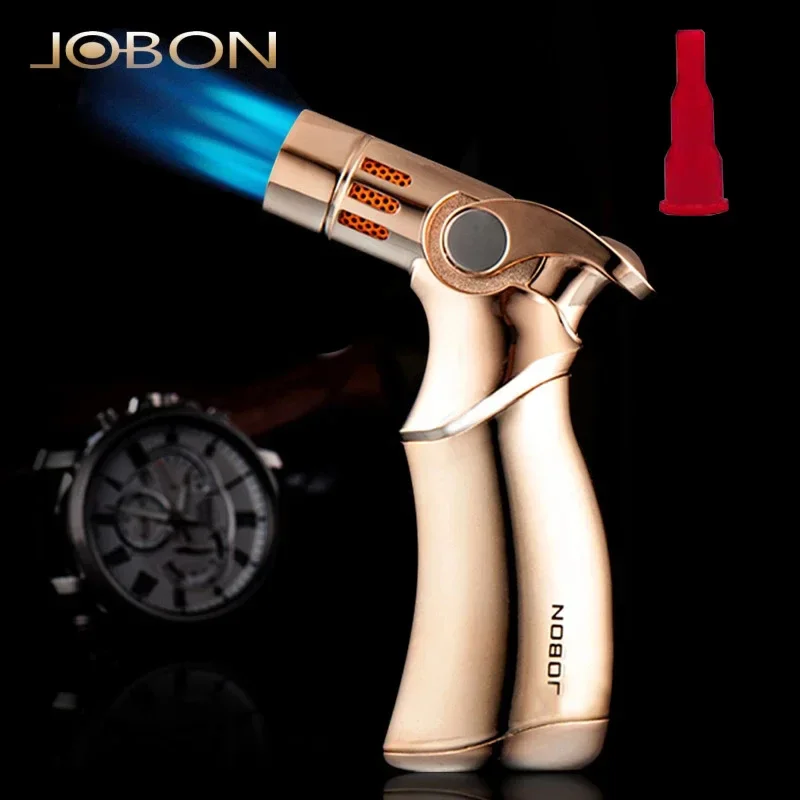 JOBON-Creative-Metal-Butane-Gas-Lighter-Windproof-Blue-Flame-Turbo-4 ...