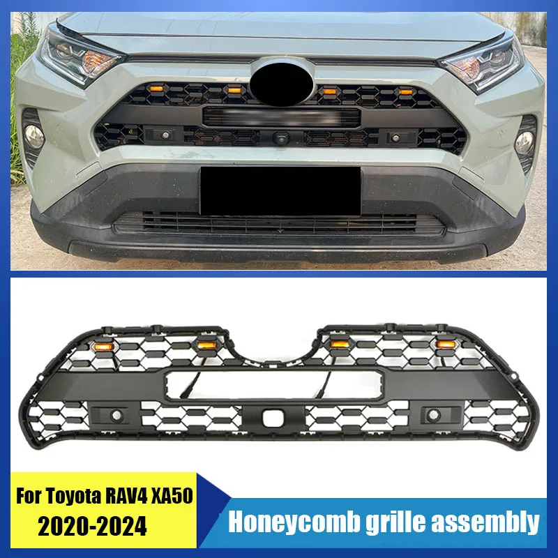 For Toyota RAV4 XA50 2020 2021 2022 2023 2024 Honeycomb grille assembly ...