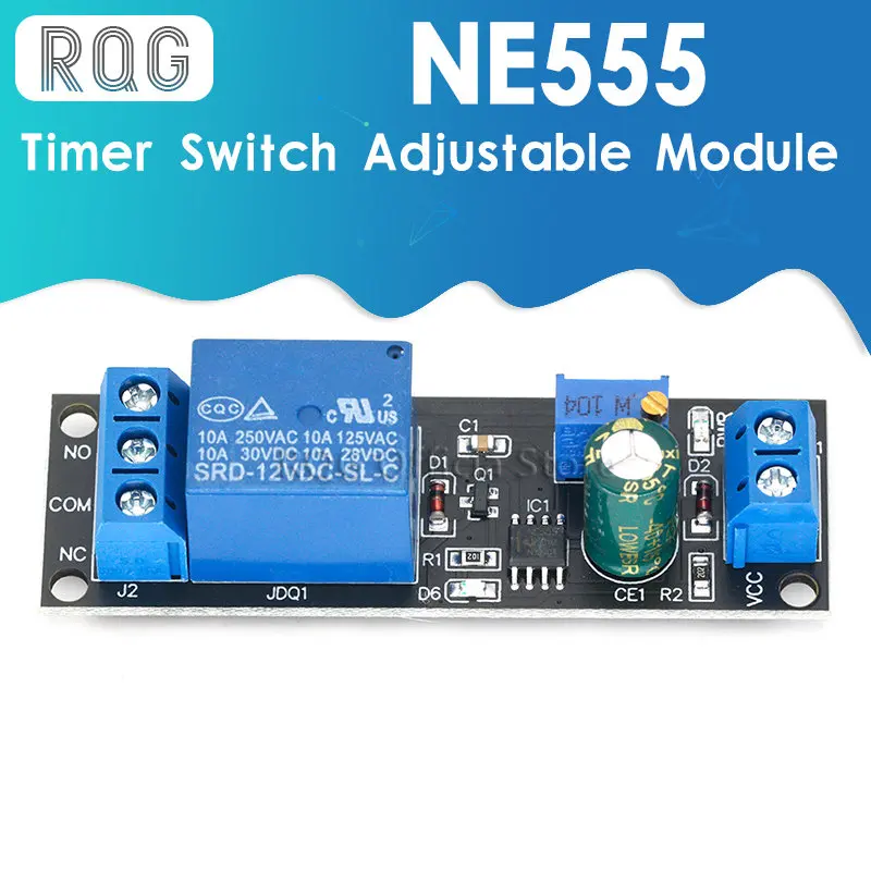 Dc 12v Timer Delay Relay Shield Module Ne555 Timer Switch Adjustable ...