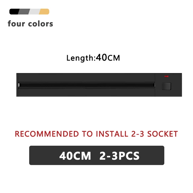 Avoir Wall Power Surface Extension Socket 40mm 60mm 80mm Aluminum Track ...