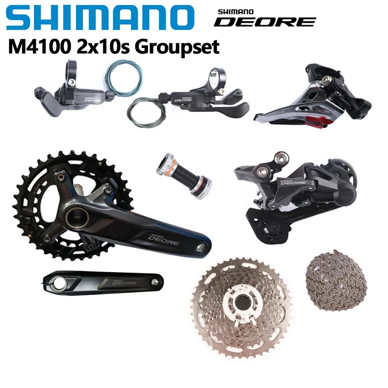 Shimano M4100 2x10s MTB Grouspet 170MM/175MM 36-26T Crank M4100 M5100 ...