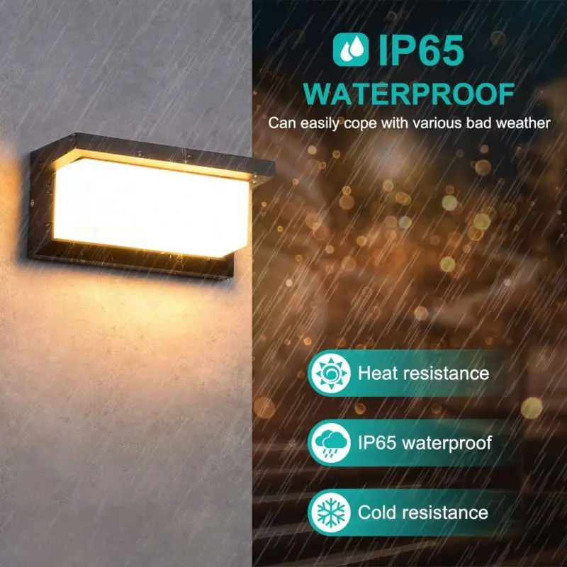 LED-Outdoor-Wall-Light-para-varanda-L-mpada-imperme-vel-Ilumina-o ...