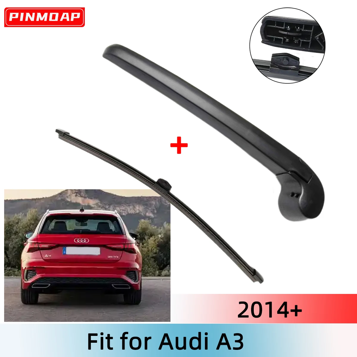 1/2PCS Rear Wiper Blade Wiper Arm Kit For Audi A3 2014+ Windshield ...