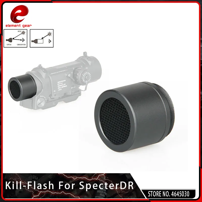 Element Airsoft Tactical Killflash Scope Cover 4x or 1x-4x Kill Flash ...