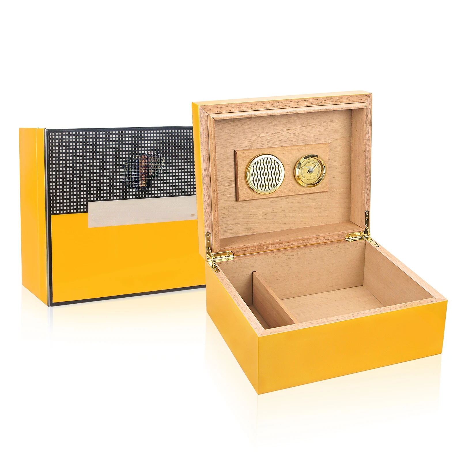 Madeira De Cedro Charuto Viagem Humidor Caixa Portátil Charuto Com ...