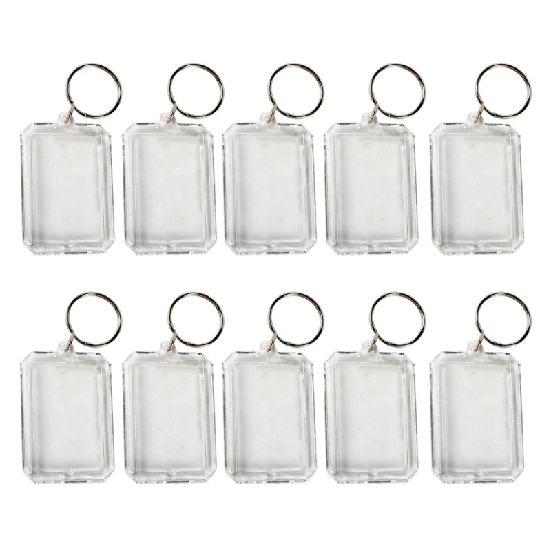 10Pcs-Photo-Insert-Keychains-Clear-Acrylic-Picture-Keychain-Picture ...