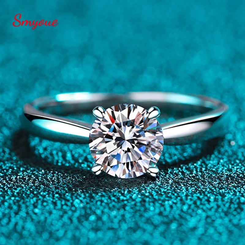 S925 Sterling Silver Wedding Band Jewelry | White Gold Moissanite ...