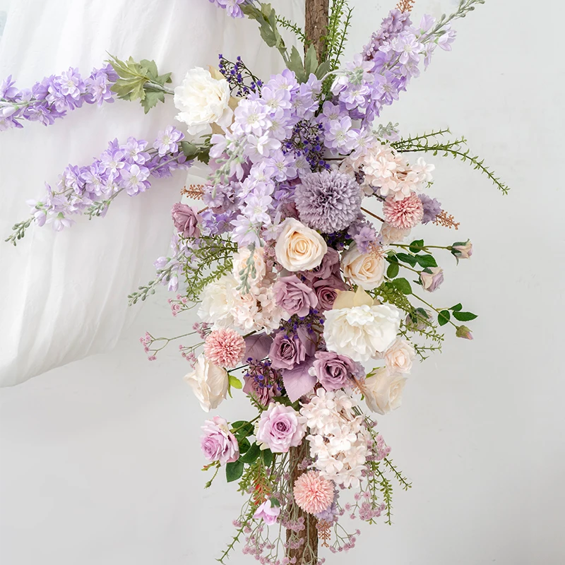 Purple Flower Corner Design