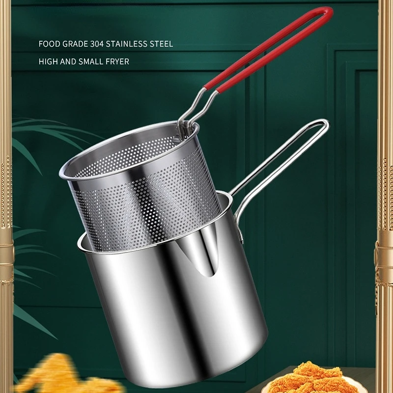 Japanese Kitchen Stainless Steel Deep Fryer Pots For Cooking Milk Pans ...