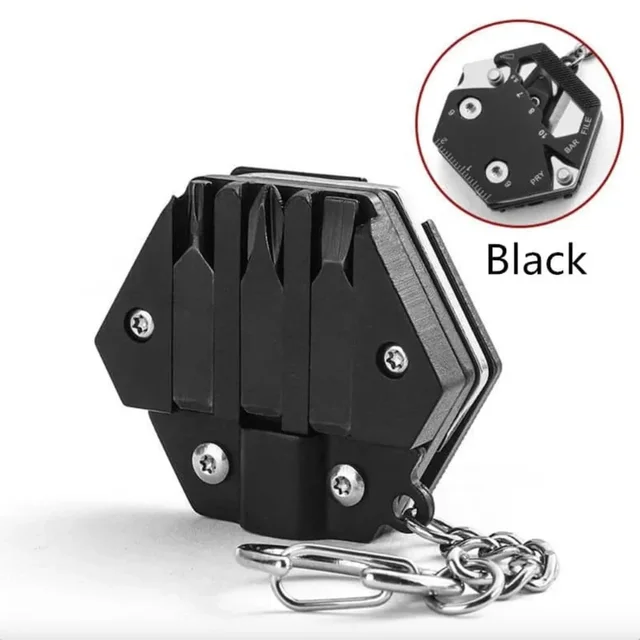 Multifunctional Hexagon Coin Outdoor EDC Tool Hexagon Folding Coin ...