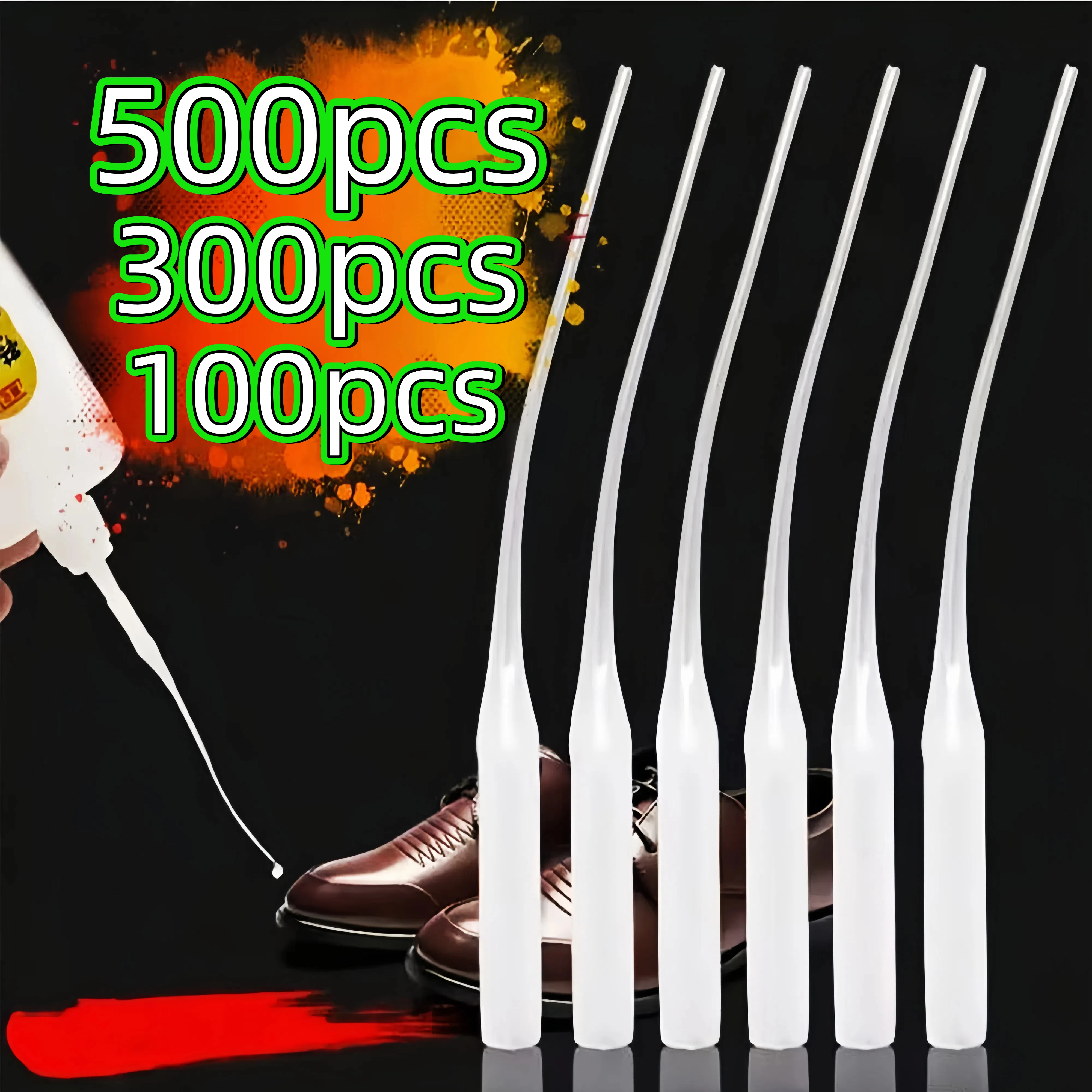 500Pcs Micro-Tips Plastic Glue Bottle Tips Glue Extender Precision ...