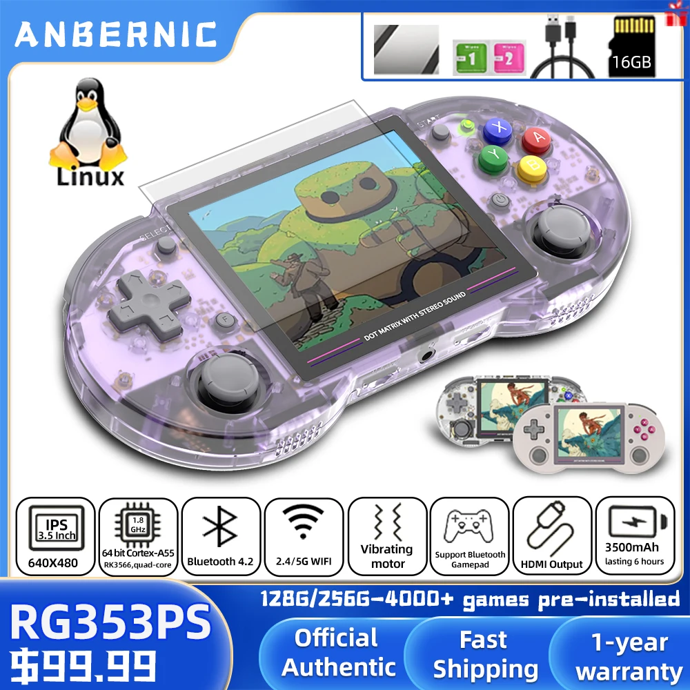 ANBERNIC-RG353PS-64-Bit-Handheld-Game-Console-Linux-System-3-5-inch-IPS ...
