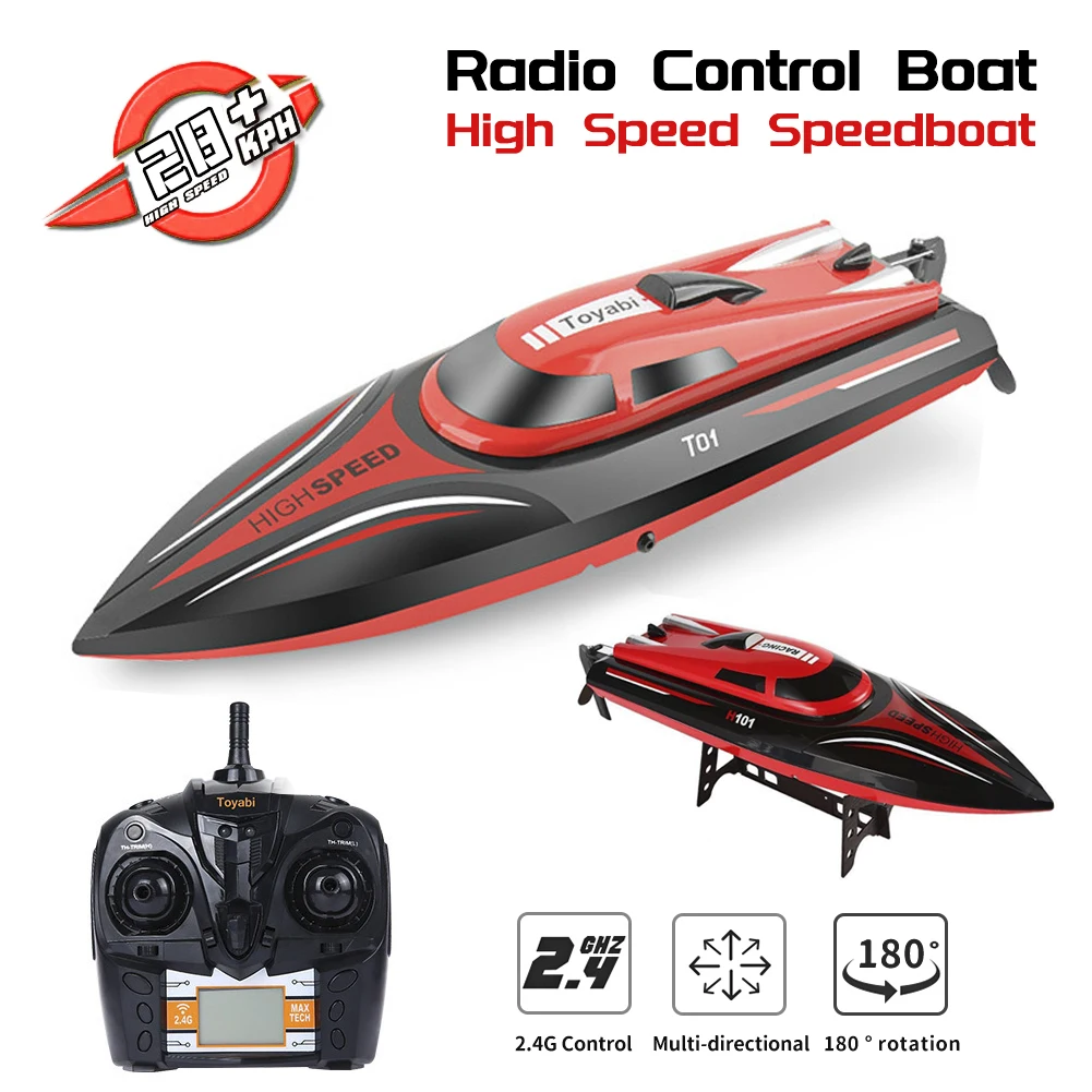 TKKJ 4CH RC Boat H101 2.4G High Speed Remote Control Electric Racing ...