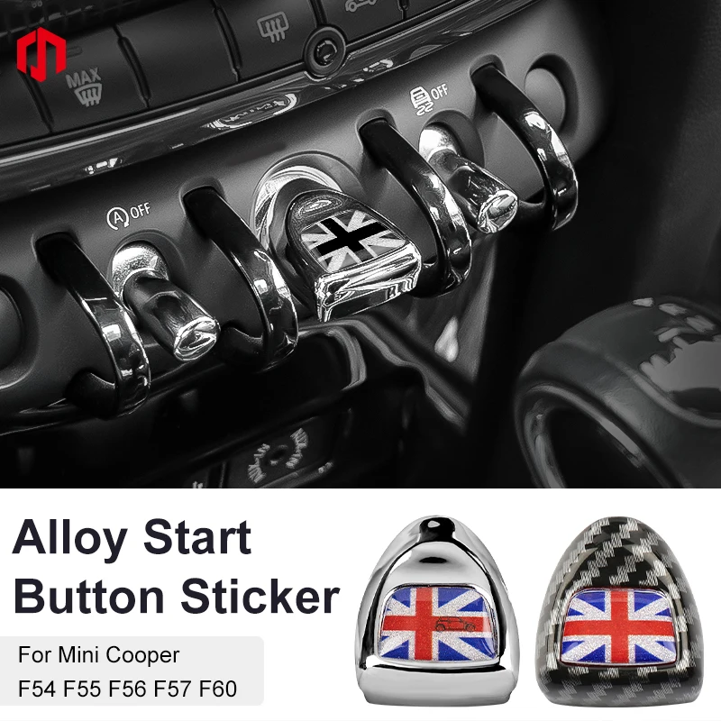 Car One Start Click Stop Button Switch Cover Sticker For MINI Cooper ...