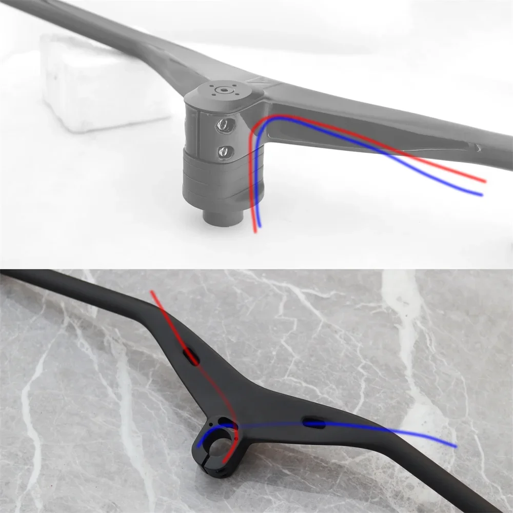 KOCEVLO MTB CARBON Internal Cable Integrated Handlebar For MTB XC ...