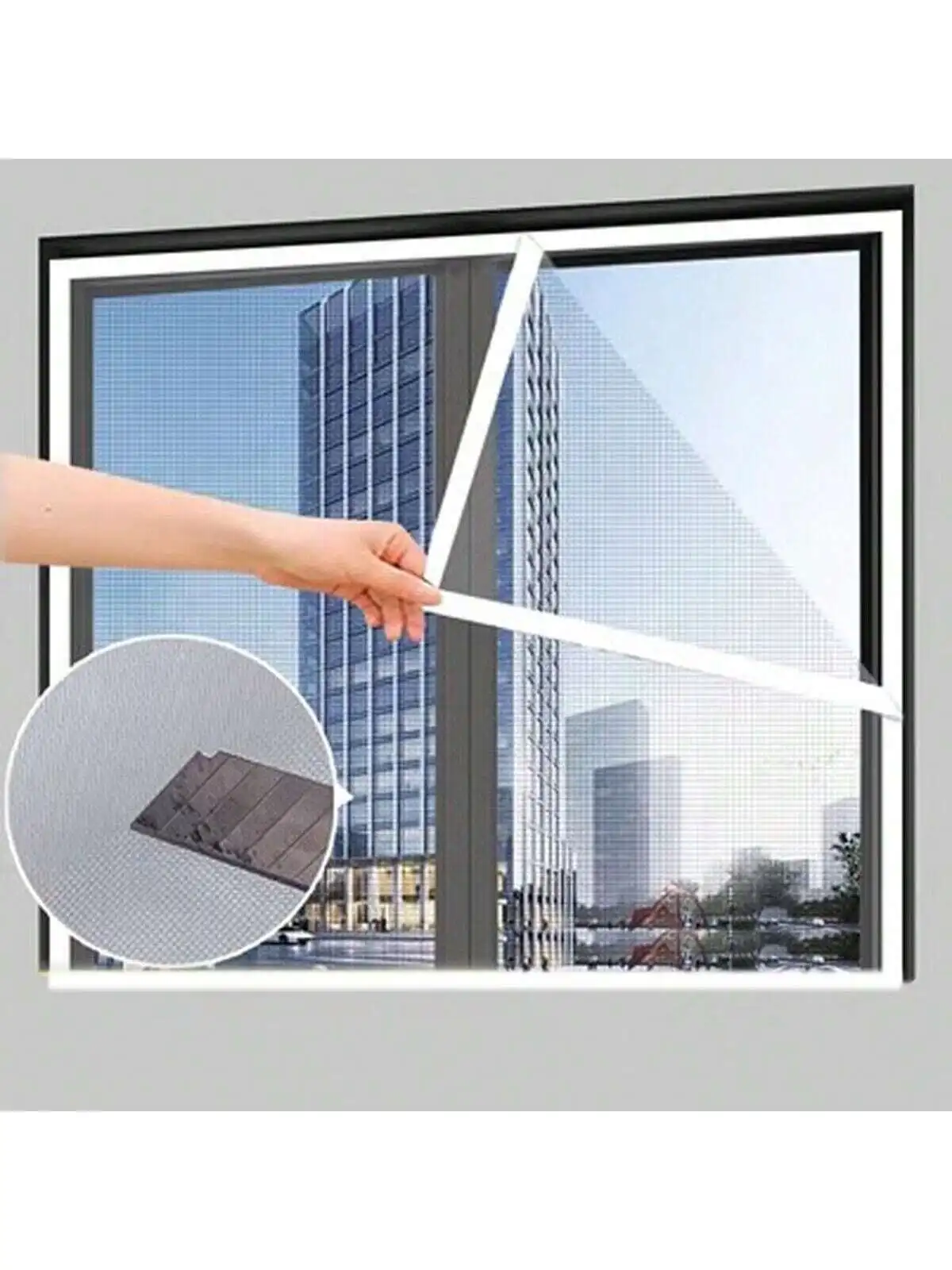 1pc-anti-mosquito-window-screen-self-adhesive-window-mosquito-Grey-mesh ...