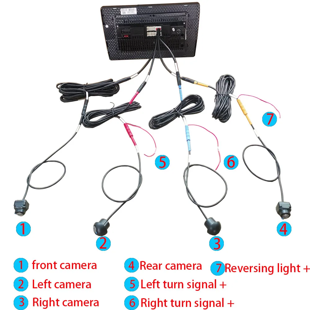 Car Player Hd 360 2d/3d Surround View System Driving With Bird View ...