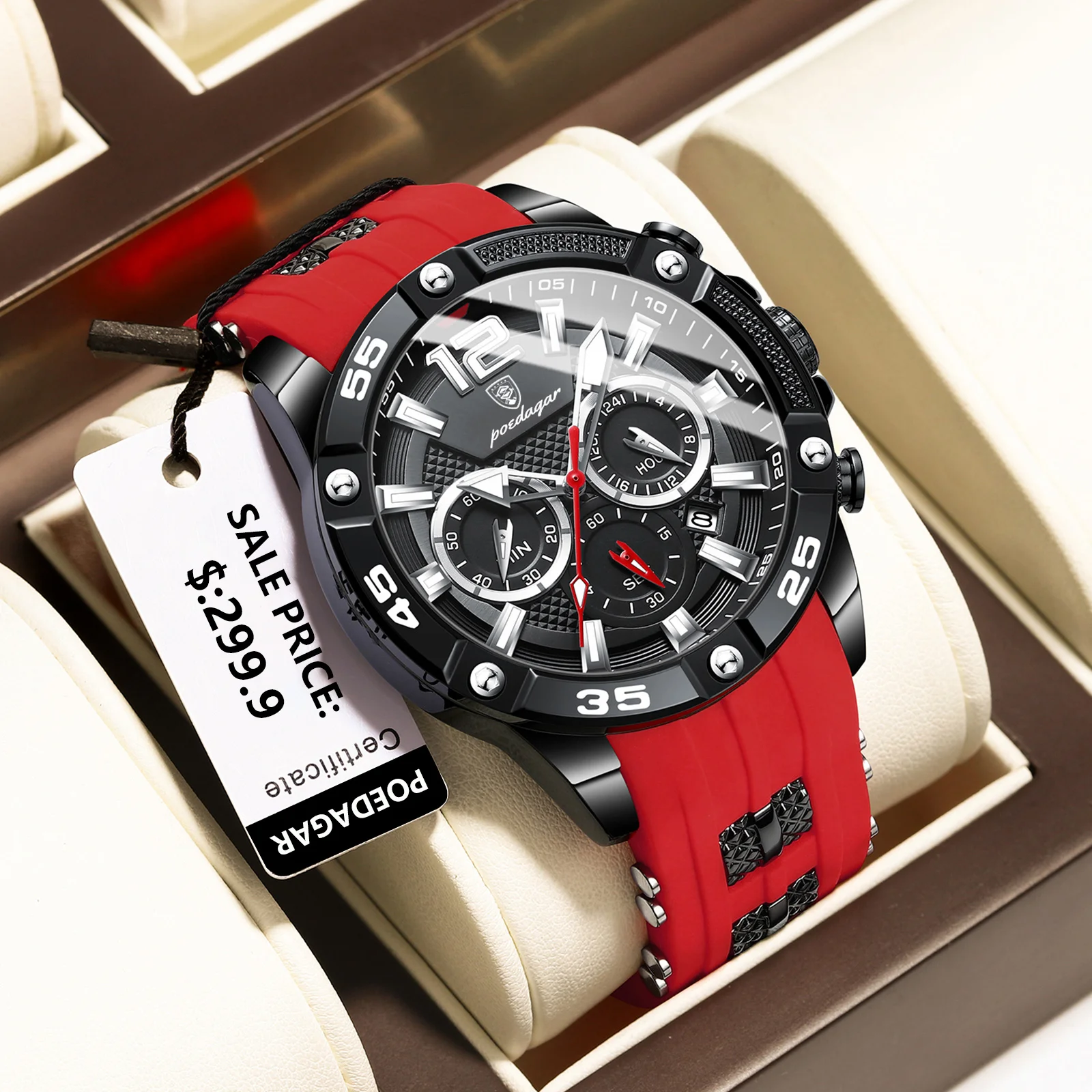 POEDAGAR-Luxury-Man-Wristwatch-Sport-Chronograph-Waterproof-Luminous ...