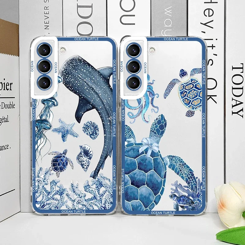 Cool Ocean Turtle Phone Case for Samsung Galaxy S22 S23 S24 S25 Ultra ...