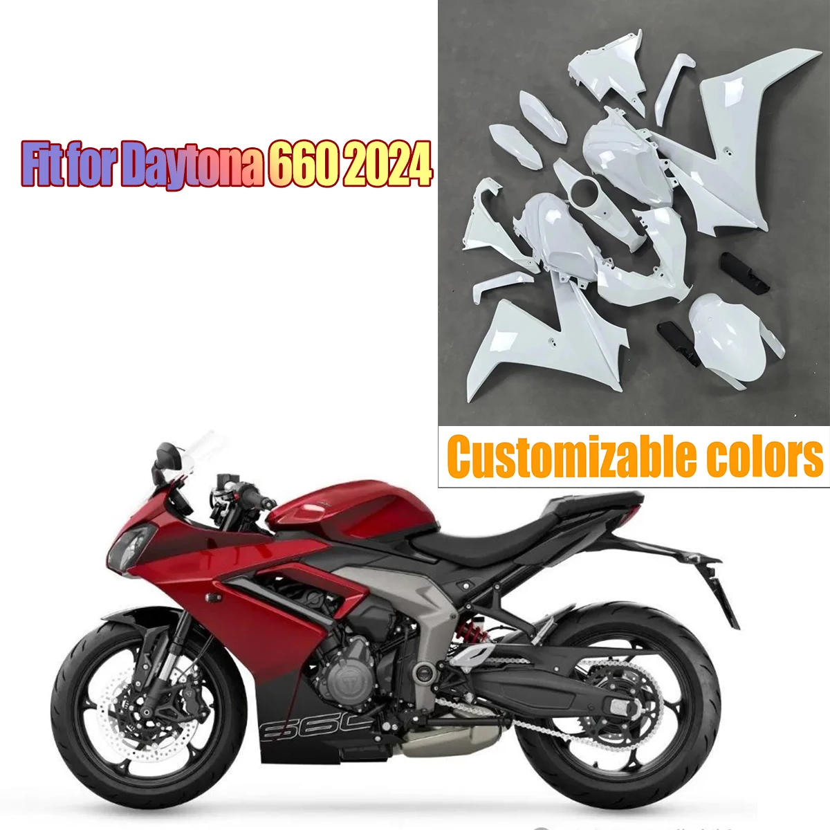 Fit-For-Triumph-Daytona-660-2024-Motorcycle-Accessories-Fairing-Set ...