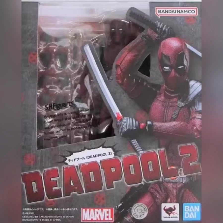 17cm-Original-Bandai-Shf-Deadpool-2-Marvel-Collect-Trendy-Articulated ...