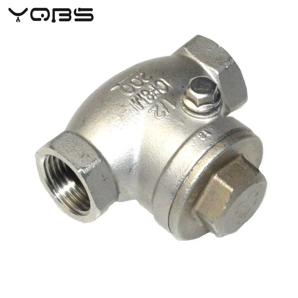 Yqbs Female Swing Unidirectional Horizontal Check Valve 304 Stainless ...