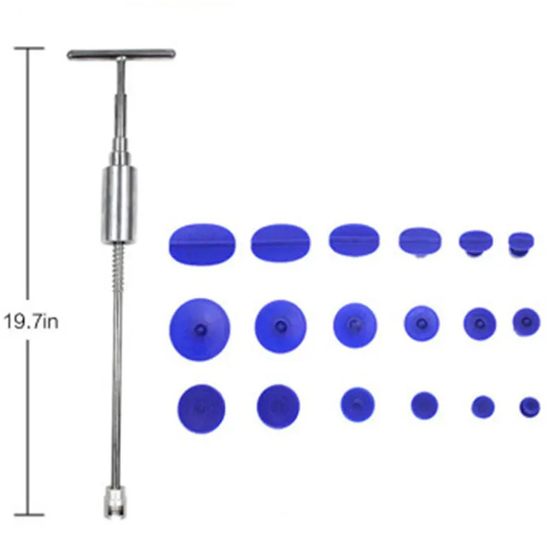 Hot-Paintless-Dent-Repair-Hail-Removal-T-Bar-Slide-Hammer-18pcs-Glue ...