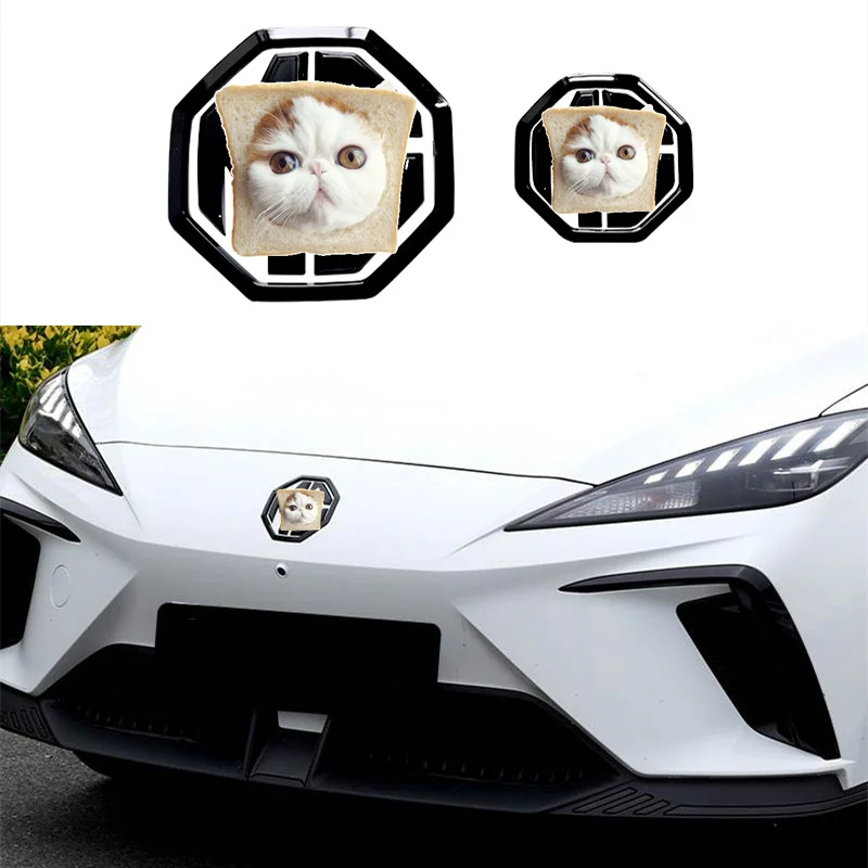 자동차 블랙 로고 교체 Abs 프로텍터 패치 Mg4 Ev 전기 자동차 배지 3d 상승 데칼 문자 접착 스티커