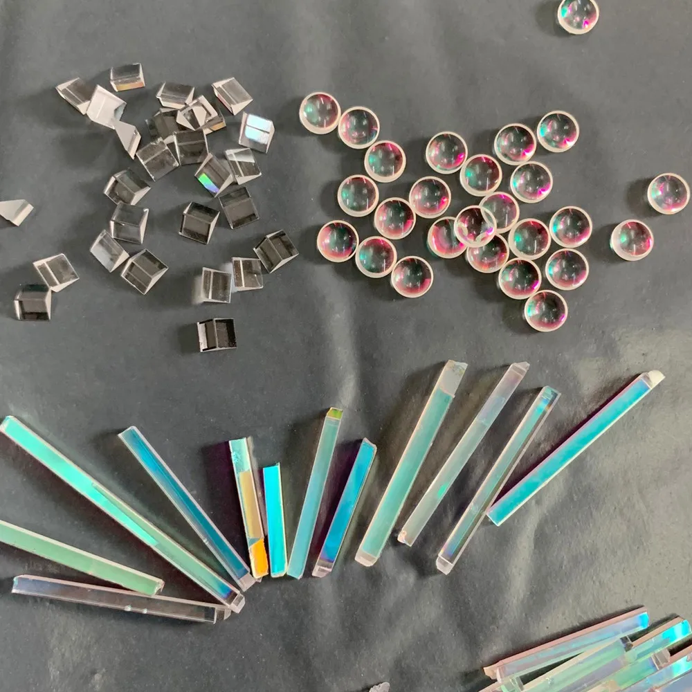 20pcs Colorful Defective Long Prism Optical Glass Rainbow Reflection ...