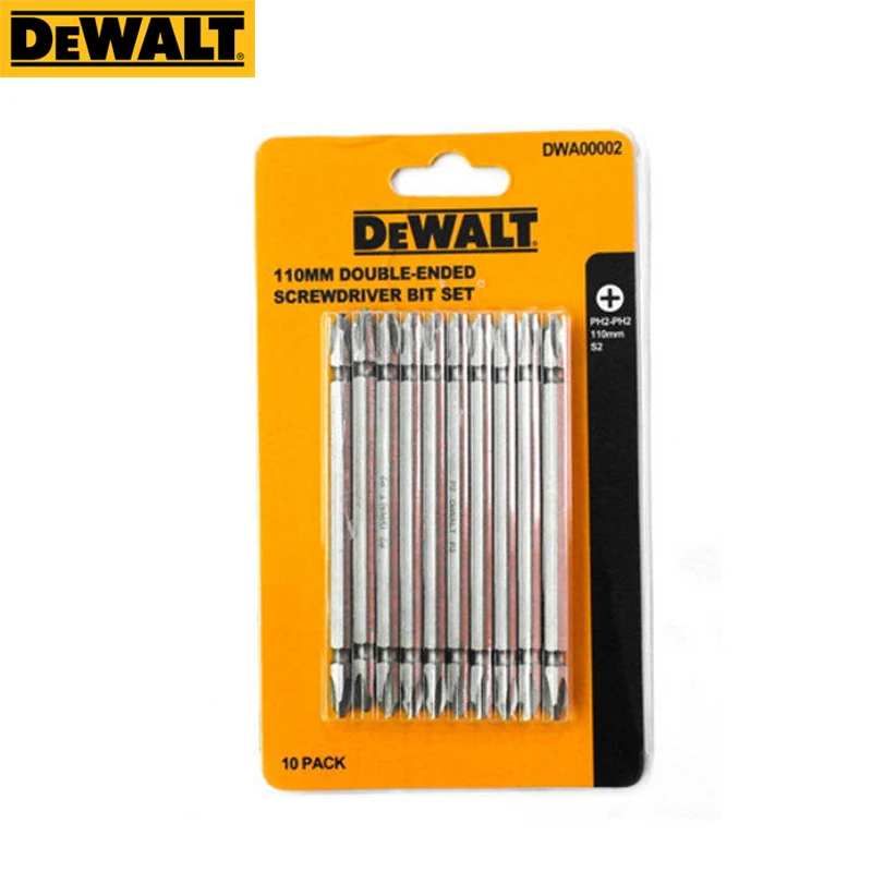 DEWALT-DWA00002-PH2-Double-Edge-Driver-Bit-110mm-10Pcs-Electric ...