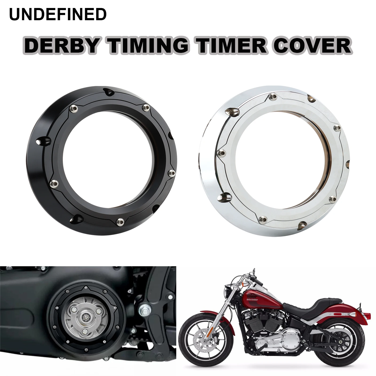 Motorcycle Aluminum Clear Derby Timing Timer Cover For Harley Touring ...