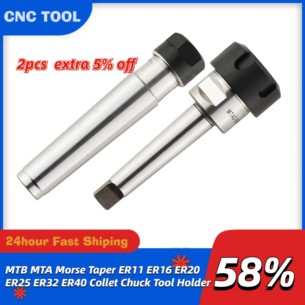 2 Buck Chuck Morse Taper Shank MT1 MT2 MT3 MT4 ER32 ER25 ER20 ER40 ...