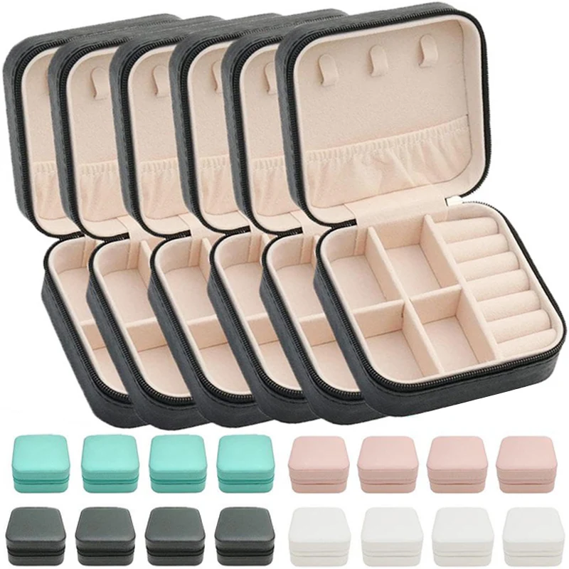 Jewelry Zipper Case Boxes | Travel Jewelry Organizer | Jewelry ...