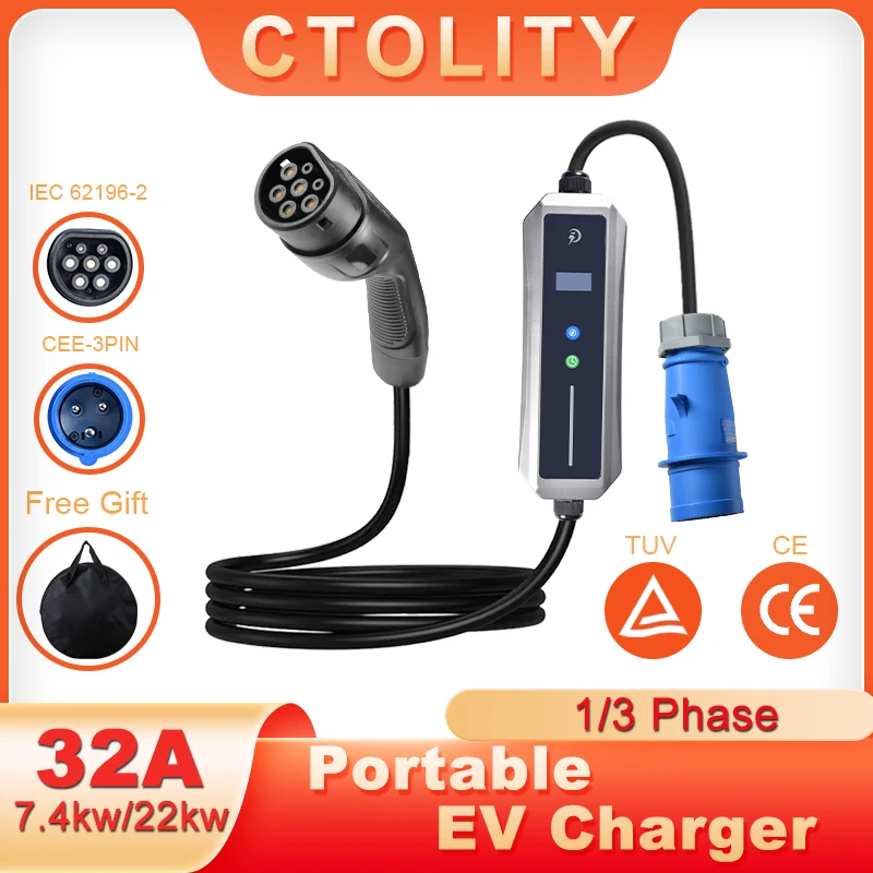 EV-Charger-Type-2-Electric-Car-Vehicle-Charging-Station-for-Electric ...
