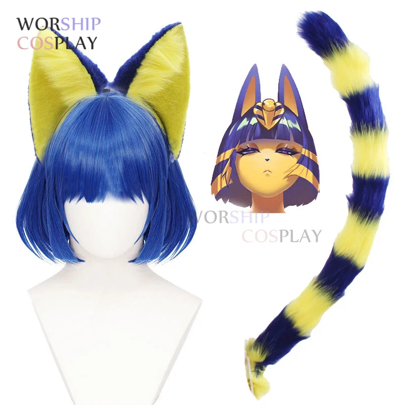 Cat-Ears-Hairhoop-Tail-Ankha-From-Animal-Crossing-Cosplay-Costume ...