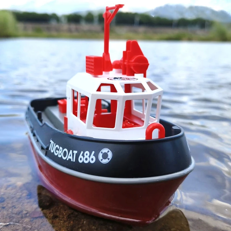 Mini-Remote-controlled-Tugboat-Charging-High-speed-Boat-Boat-Electric ...