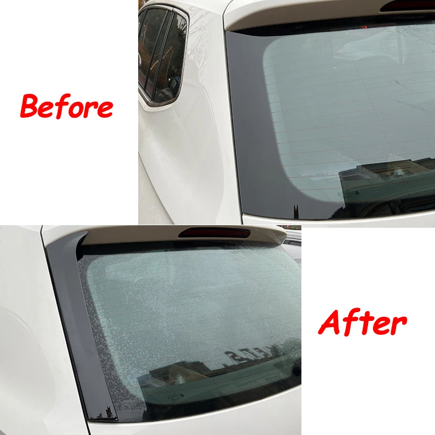Car Rear Window Side Spoiler Canard Canards Splitter Glossy Black ...