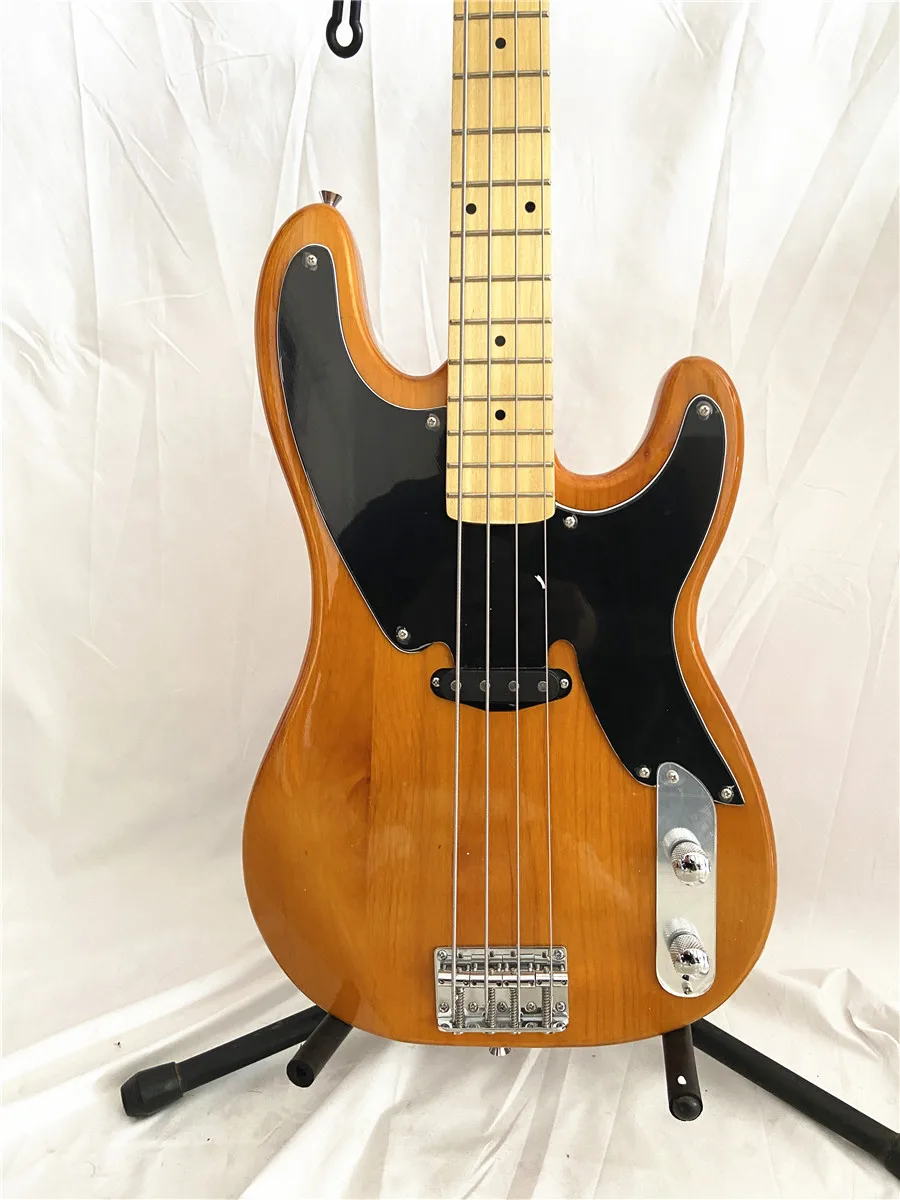 High-quality-retro-yellow-classic-4-string-electric-bass-maple ...