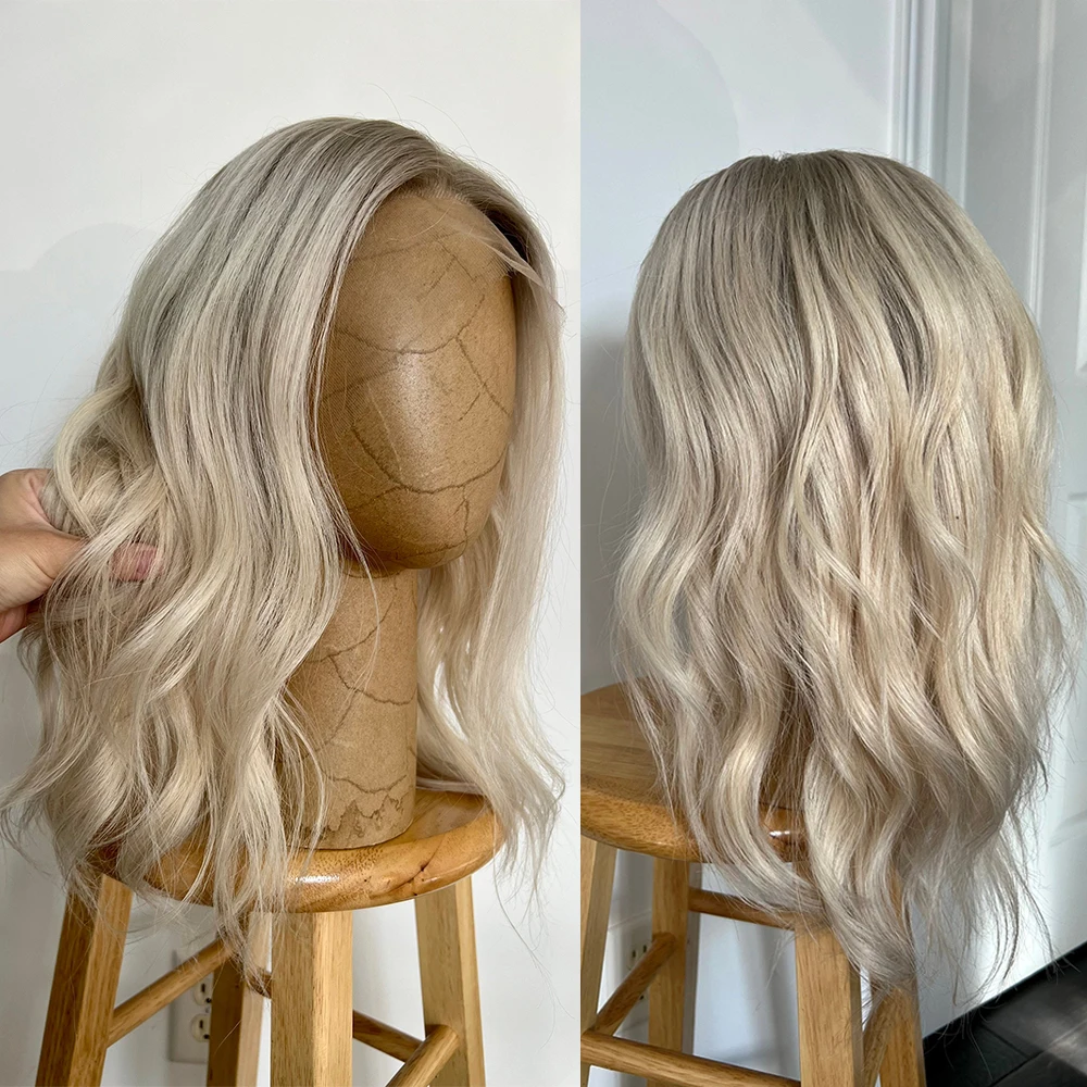 Icy-Platinum-Blonde-with-Light-Ashy-Blonde-Shadow-Roots-Virgin-Human ...