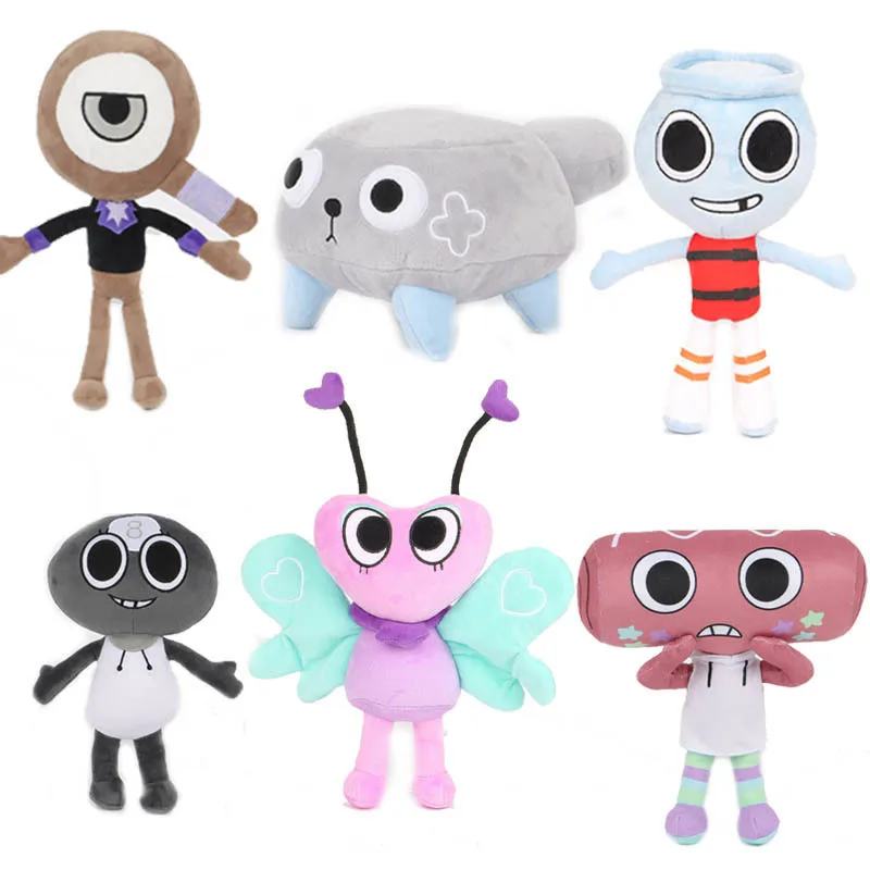 Dandy's World Plush Cosmo Pebble Finn Flutter Dandys World Horror Game ...