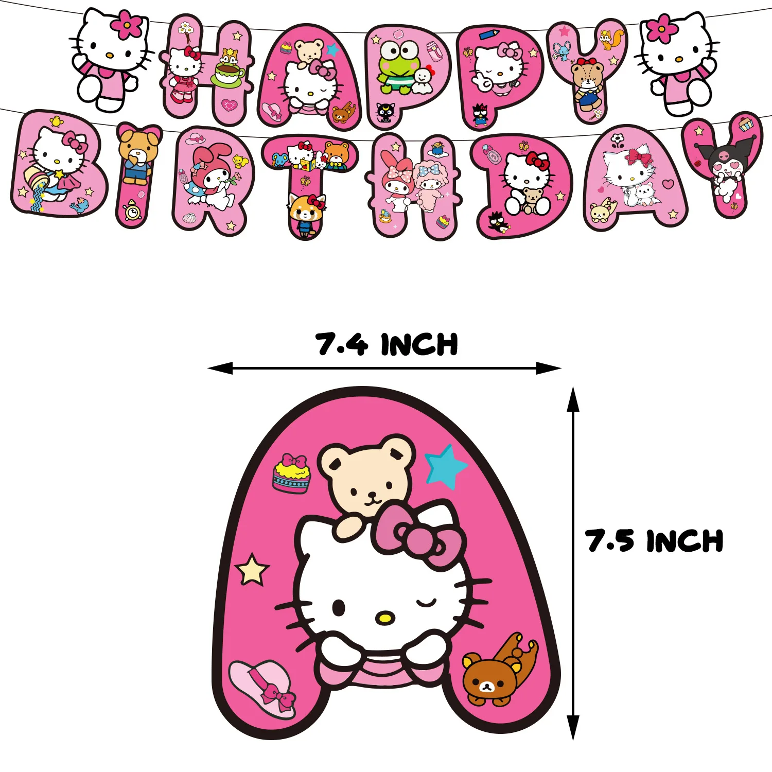 Hello Kitty Happy Birthday Banner Printable