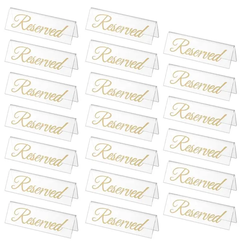 20Pcs-Clear-Reserved-Table-Signs-Acrylic-Table-Reserved-Signs-For ...