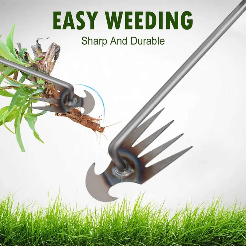 Stainless Steel Weeding Tools For Gardening Loosening Soil With Hoes ...