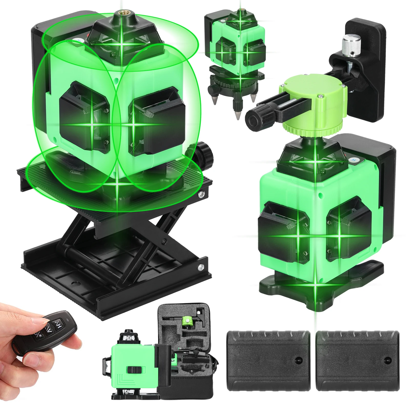 4D 16 Lines Laser Level 3° Self leveling Machine Leveling Tool ...