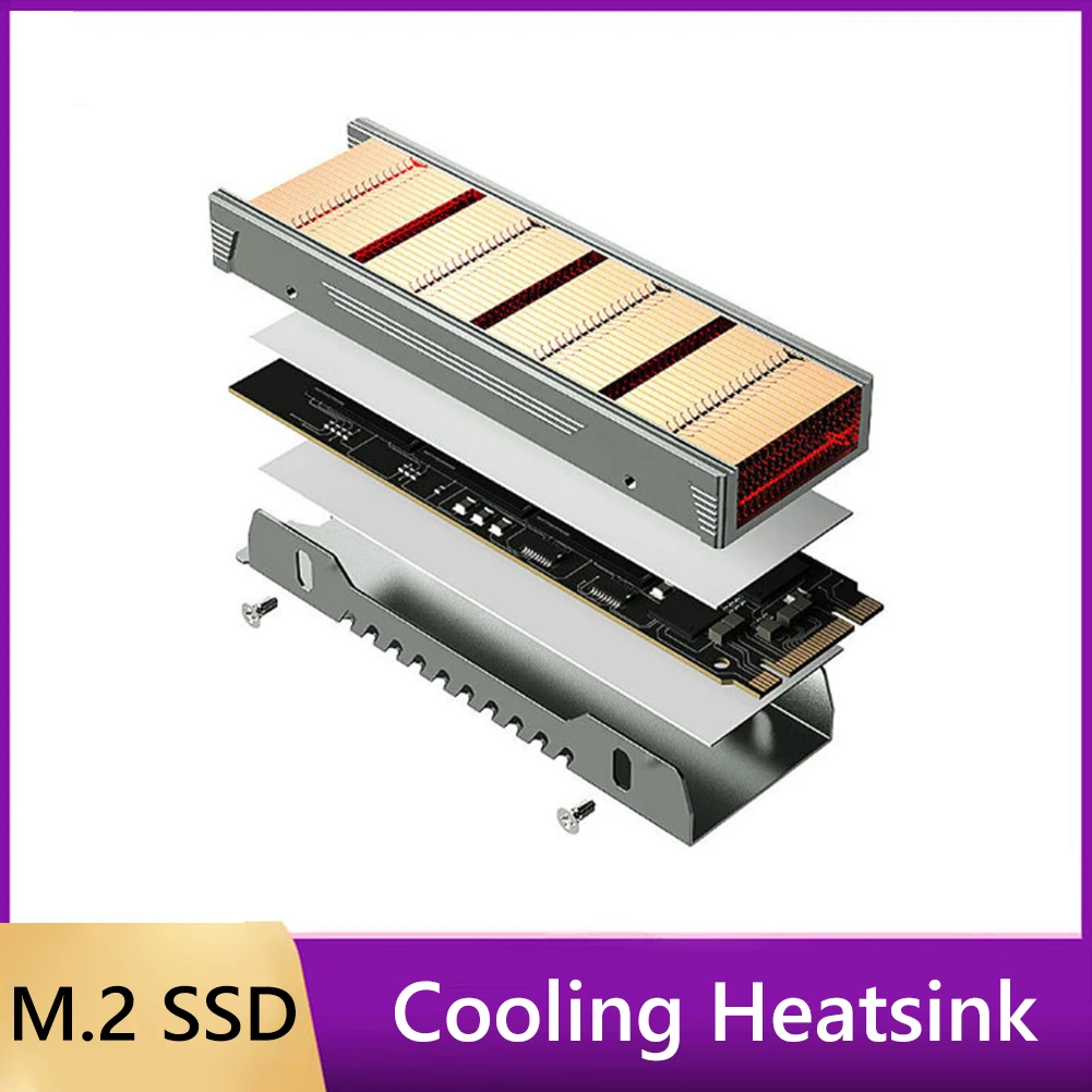 Aluminum Alloy Cooling Heatsink NVMe/NGFF Metal SSD Heatsink with ...