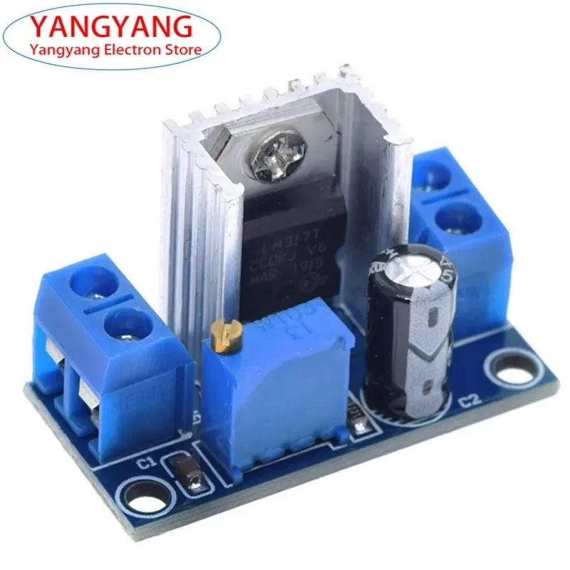 New LM317 Mini DC-DC Adjustable Voltage Regulator Step Down Circuit ...