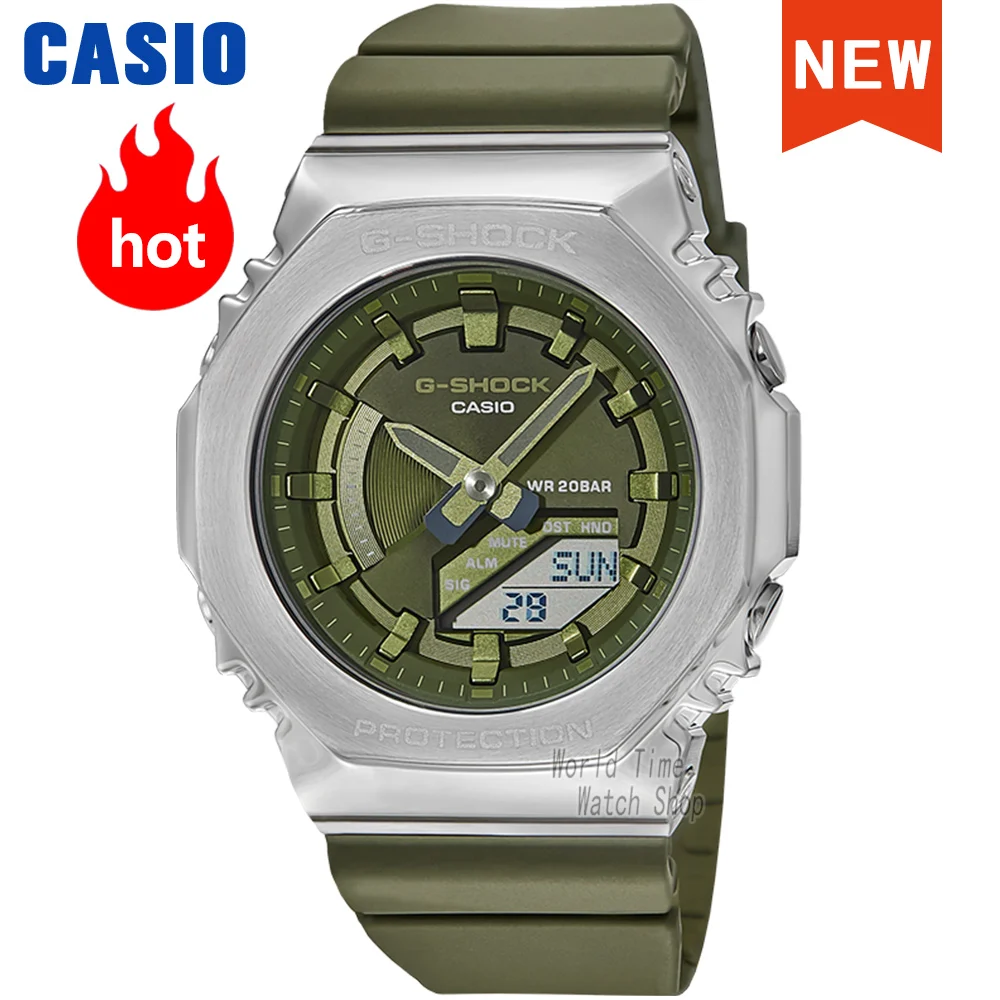 Casio watch g shock for men Metal Octagon Farmhouse Oak 200m Waterproof ...