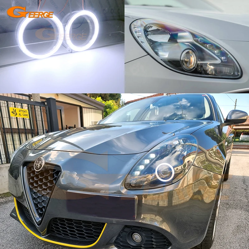 For Alfa Romeo Giulietta 2010-2018 Excellent Ultra Bright Cob Led Angel ...