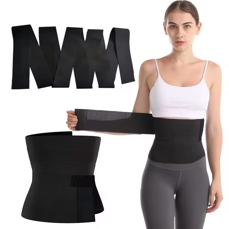 Women-Waist-Bandage-Wrap-Trimmer-Belt-Waist-Trainer-Shaperwear-Tummy ...