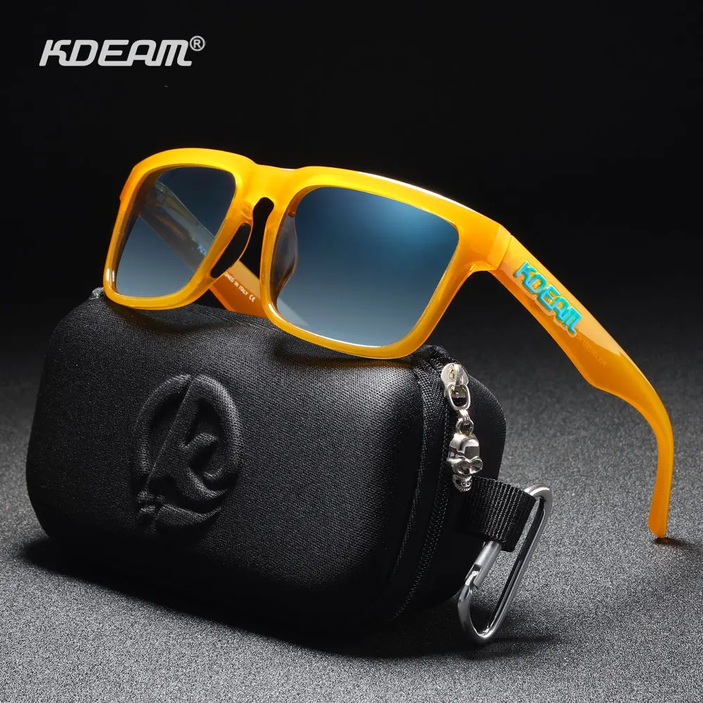 KDEAM Brand High-Quality Summer Beach Polarized Sun Glasses Men Square Sunglasses Fashion Women ...